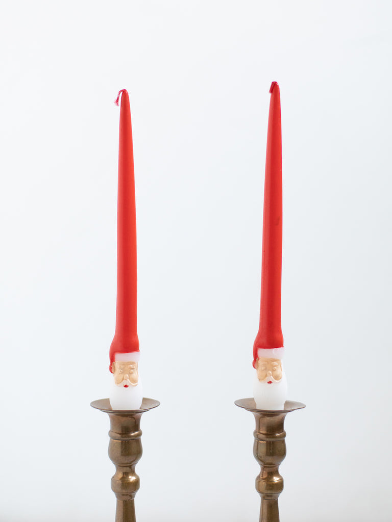 Santa Taper Candles – Heirloom Art Co.