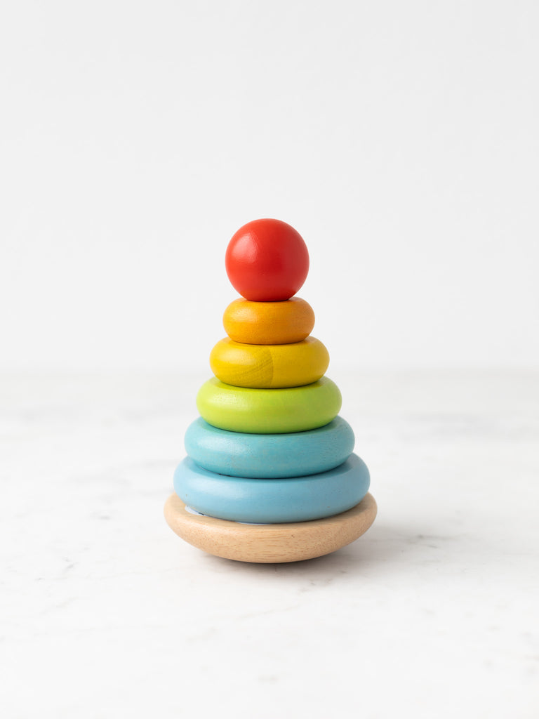 Rainbow Stacking Tower – Heirloom Art Co.